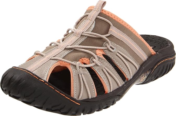 Amazon.com | Jambu Women's Seaside Mule, Taupe/Peach, 7 M US | Mules ...