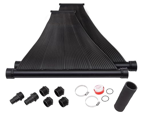 SunQuest Solar Swimming Pool Heaters (2' x 12', 2 Count + Couplers ...