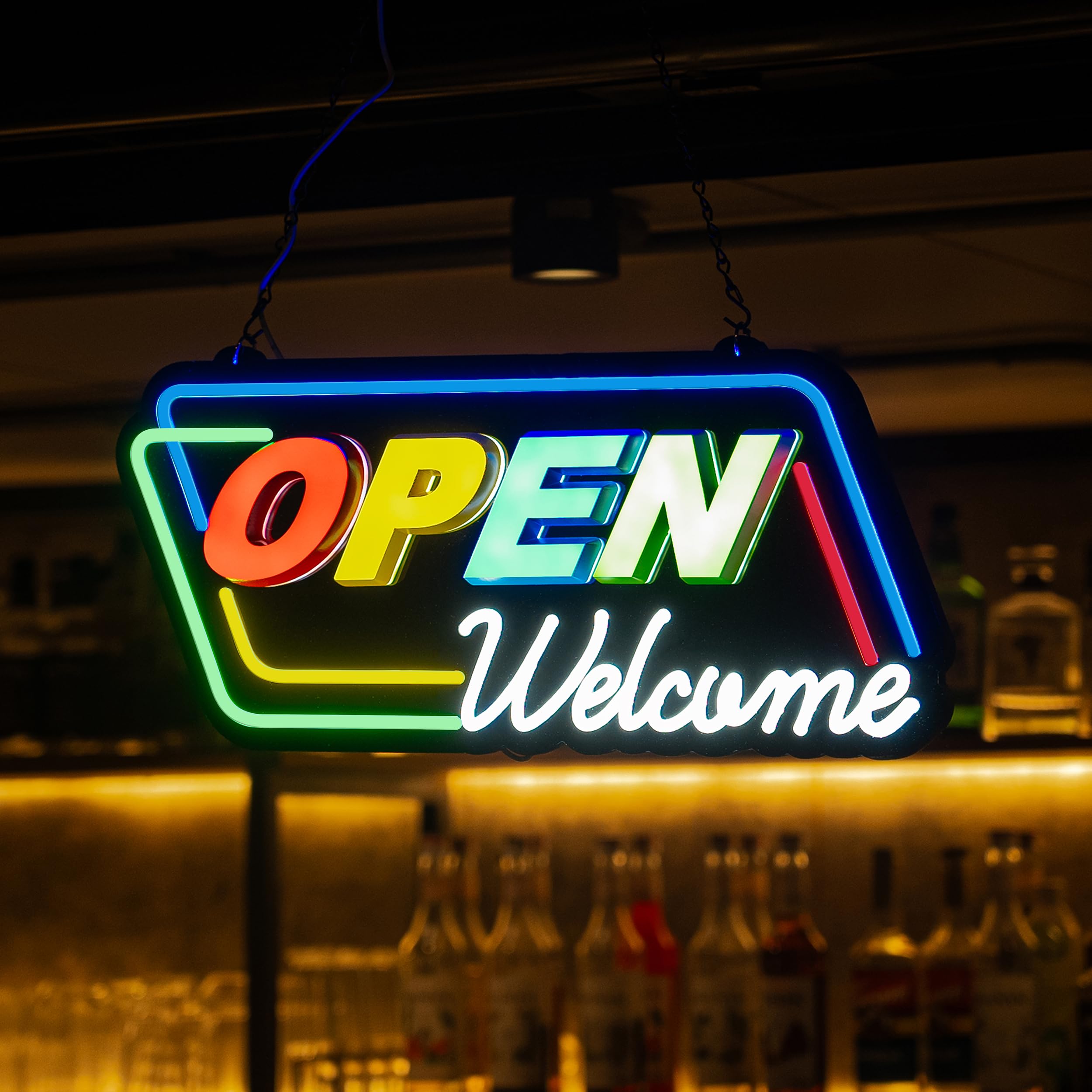 LIUISNEO 24 inch OPEN Signs for Business, With Bright Colors and High ...