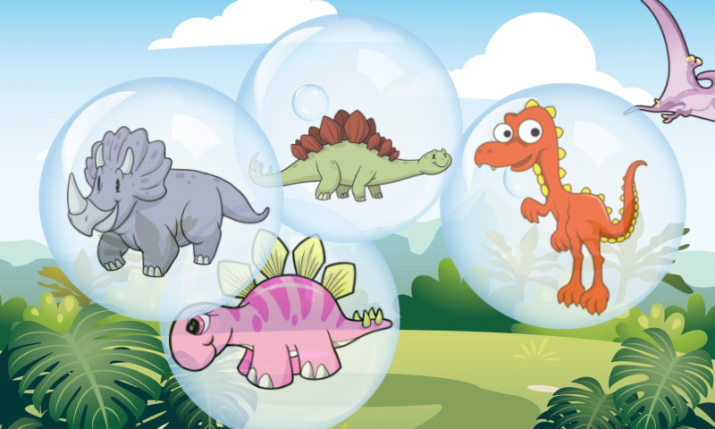 Amazon.com: Dinosaurs Bubbles for Toddlers and Kids ! FREE App to ...