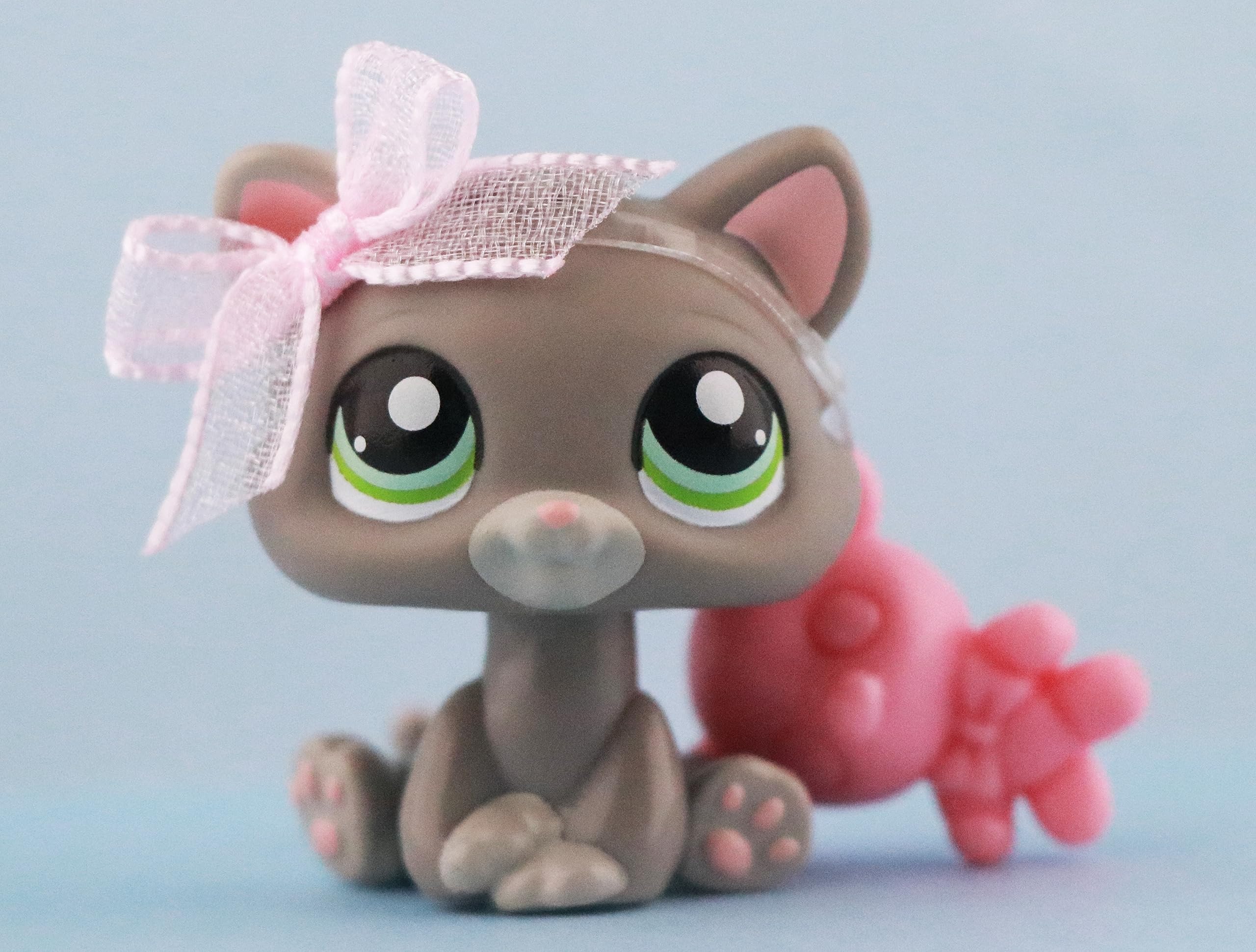 Collectable lps Pet Shop, lps Mini Kitten Cat 1607, Gray Body Green ...