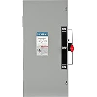 Siemens DTNF222 60-Amp 2 Pole 240-volt 2W Non-Fused Double Throw Safety ...