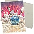 Amazon.com : Bowling Birthday Card, Bowling Greeting Card (5X7 Inch, 1 ...