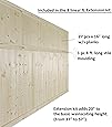 Amazon.com: Allwood Beaded Knotty Pine Wainscot Kit, 16 Lineal Feet of ...