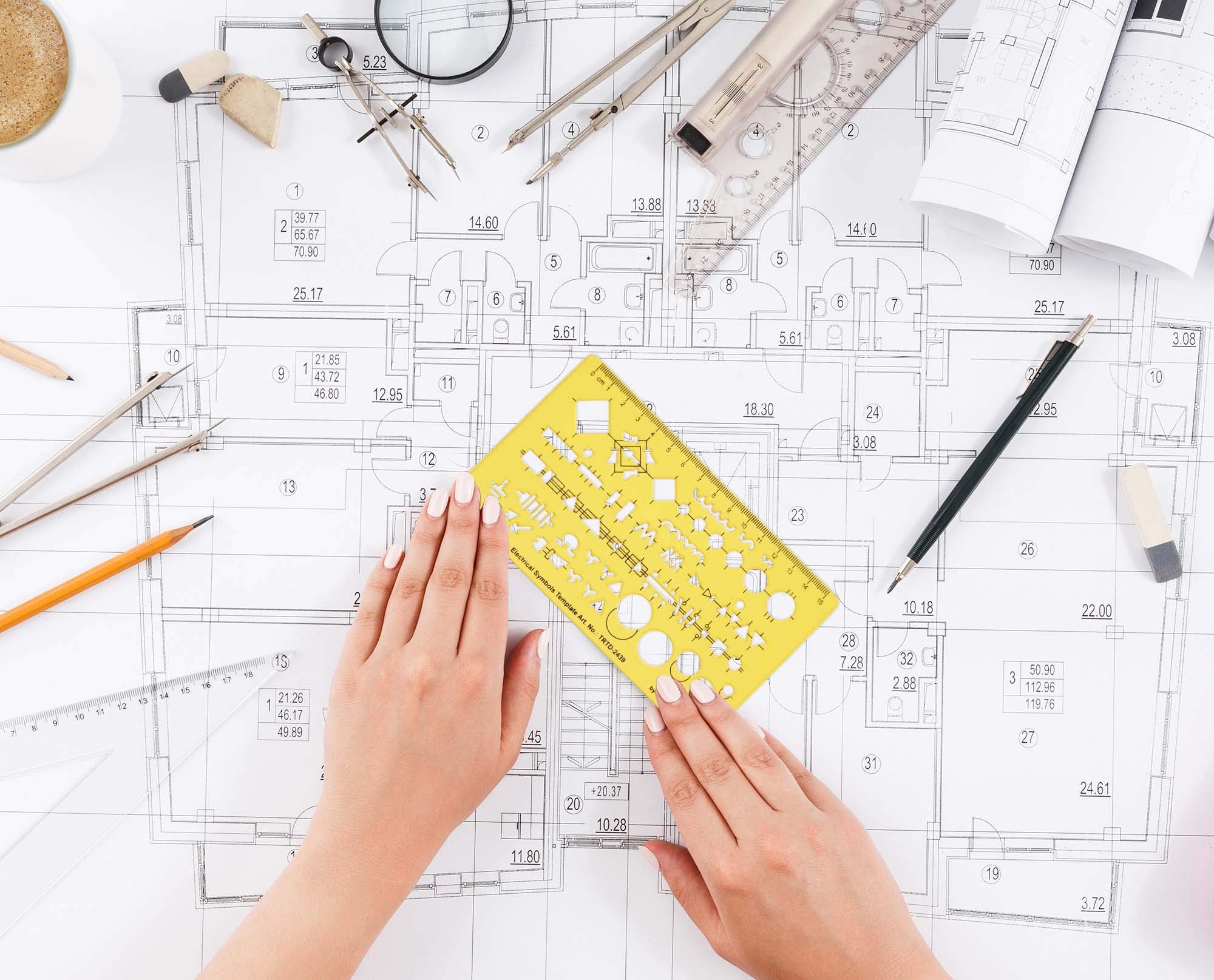 Mua Traceease Electrical Drafting Electrical Symbols Template Drawing ...