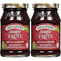 Amazon.com : Smucker's Simply Fruit Raspberry Spread, 10 oz, 2 pk ...