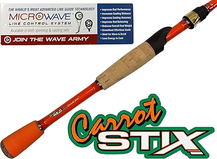 Amazon.com : Carrot Stix Spinning PRO Wild Wild Orange Fishing Rod (7 ...