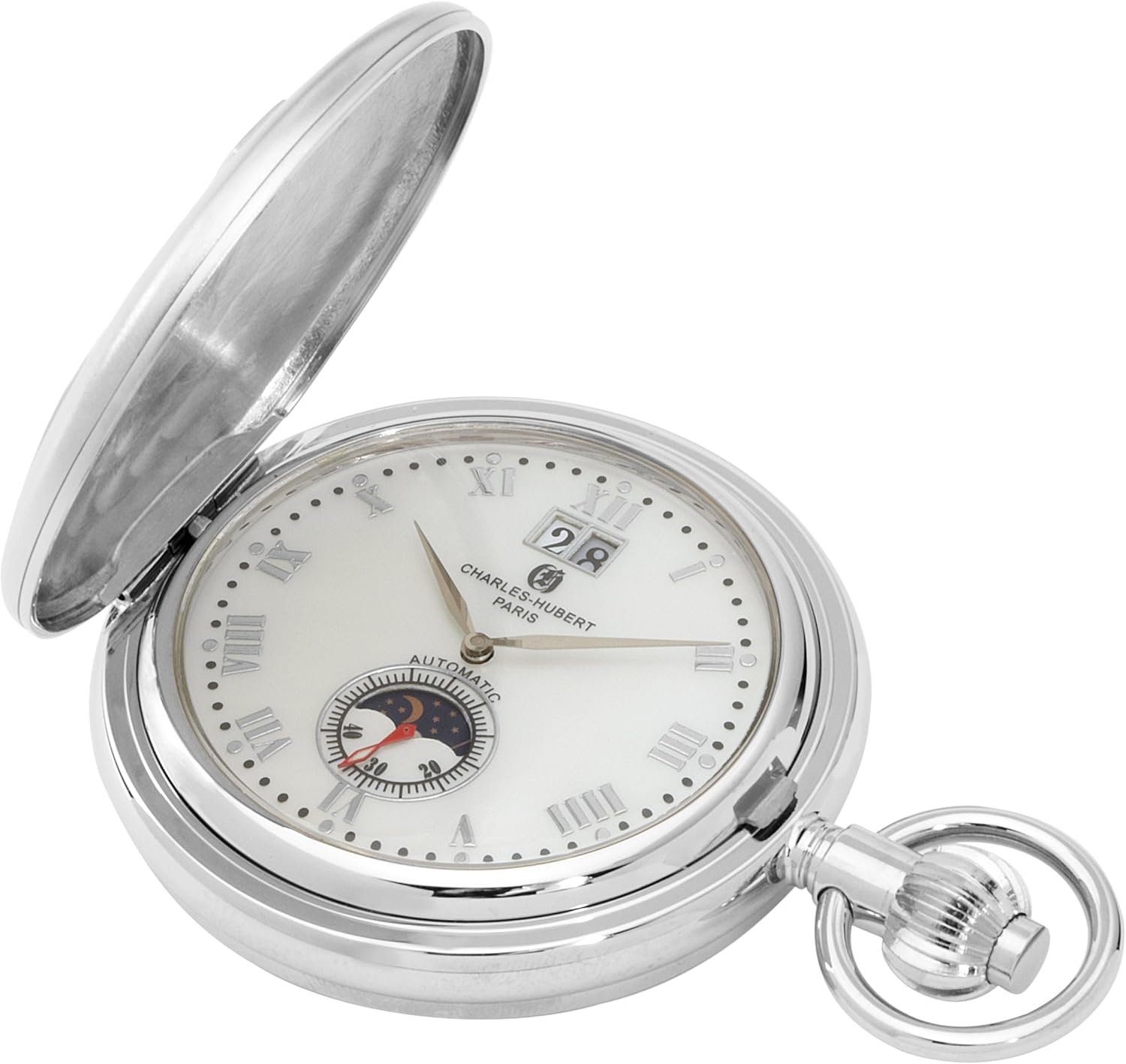 Charles-Hubert, Paris Automatic Pocket Watch: Amazon.co.uk: Watches