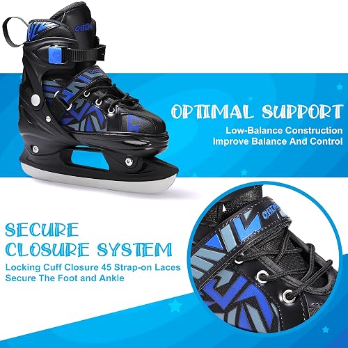 Adjustable Kids Ice Skates With Double Blades - Perfect Winter Fun For ...
