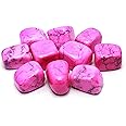 Pink Howlite Tumble Stone (20-25mm) - Single Stone : CrystalAge: Amazon ...