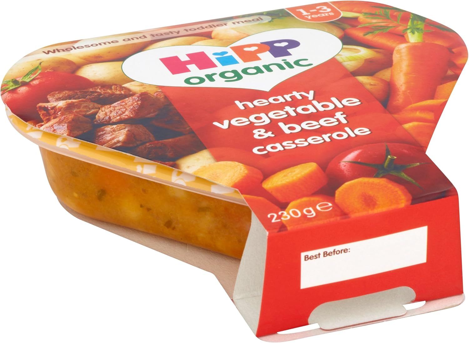 HiPP Organic Hearty Vegetable & Beef Casserole Toddler Tray Meal 12 ...