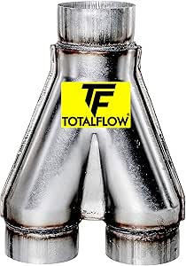Amazon.com: TOTALFLOW TF-SY4040 409 Stainless Steel 4 Inch Y-Pipe-4 ...