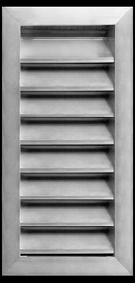 8"w X 18"h Aluminum Outdoor Weather Proof Louver - Rain & Waterproof ...