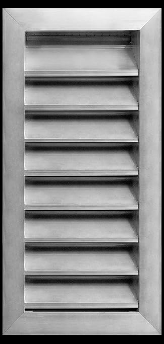 8"w X 18"h Aluminum Outdoor Weather Proof Louver - Rain & Waterproof ...