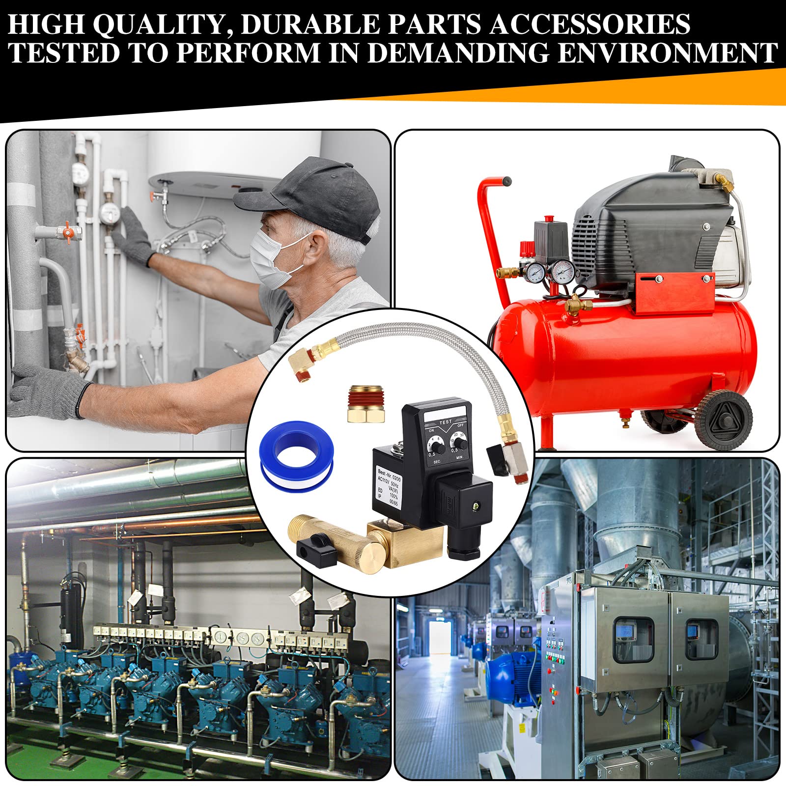Mua Bonuci Electronic Drain Valve for Air Compressor Ac 110v 1/2 ...
