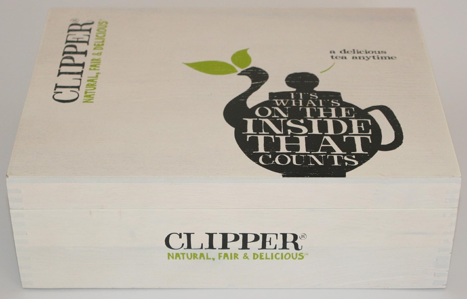 Clipper 12 Compartment Wooden Luxury Tea Chest Caddy with 80 Tea Bags ...
