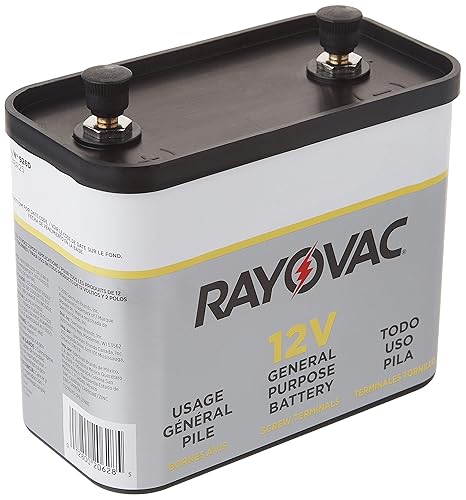 RAYOVAC Lantern Battery, 7.5 Volt Screw Terminals, Alkaline Emergency ...