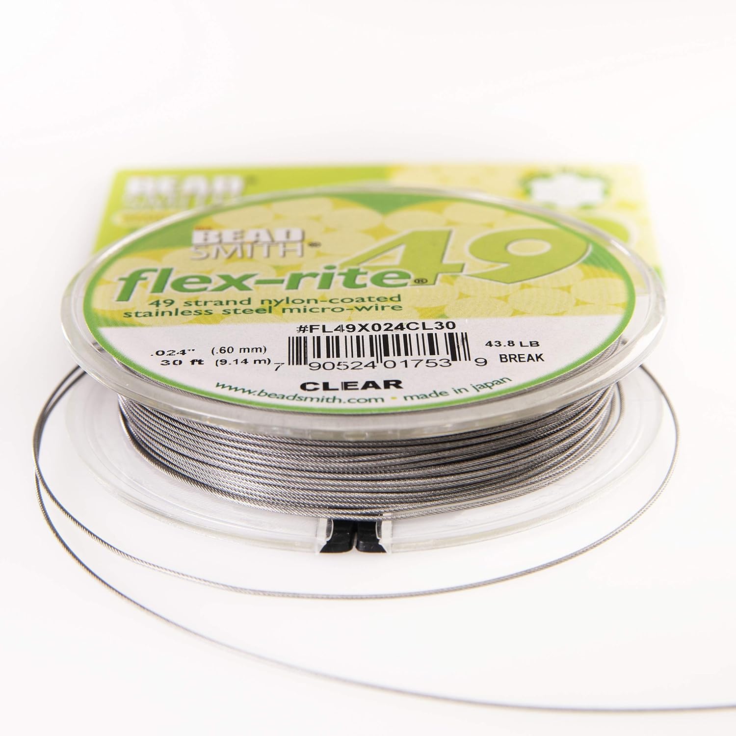 Amazon.com: Beadsmith Flexrite 49-Strand Beading Wire, Jewelry Supplies ...