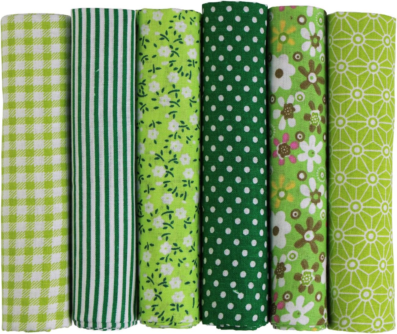 aufodara 6 Stueck 50 x 50cm Stoffpakete Patchwork Stoffe Baumwolle tuch ...