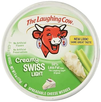 The laughing cows laugh all they can.