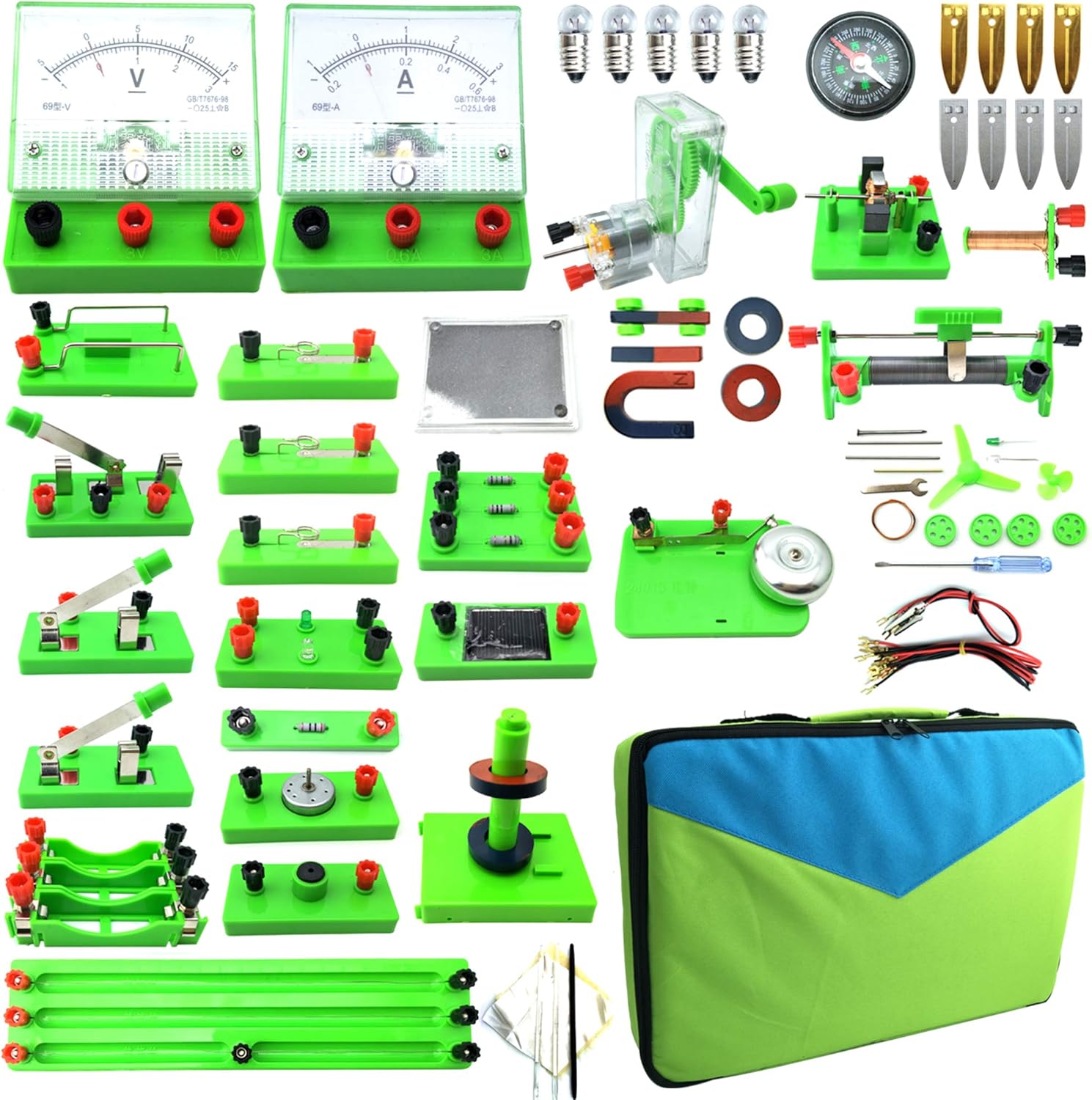 EUDAX School Physics Labs Basic Electricity Discovery Circuit and Magnetism Experiment Kits ...