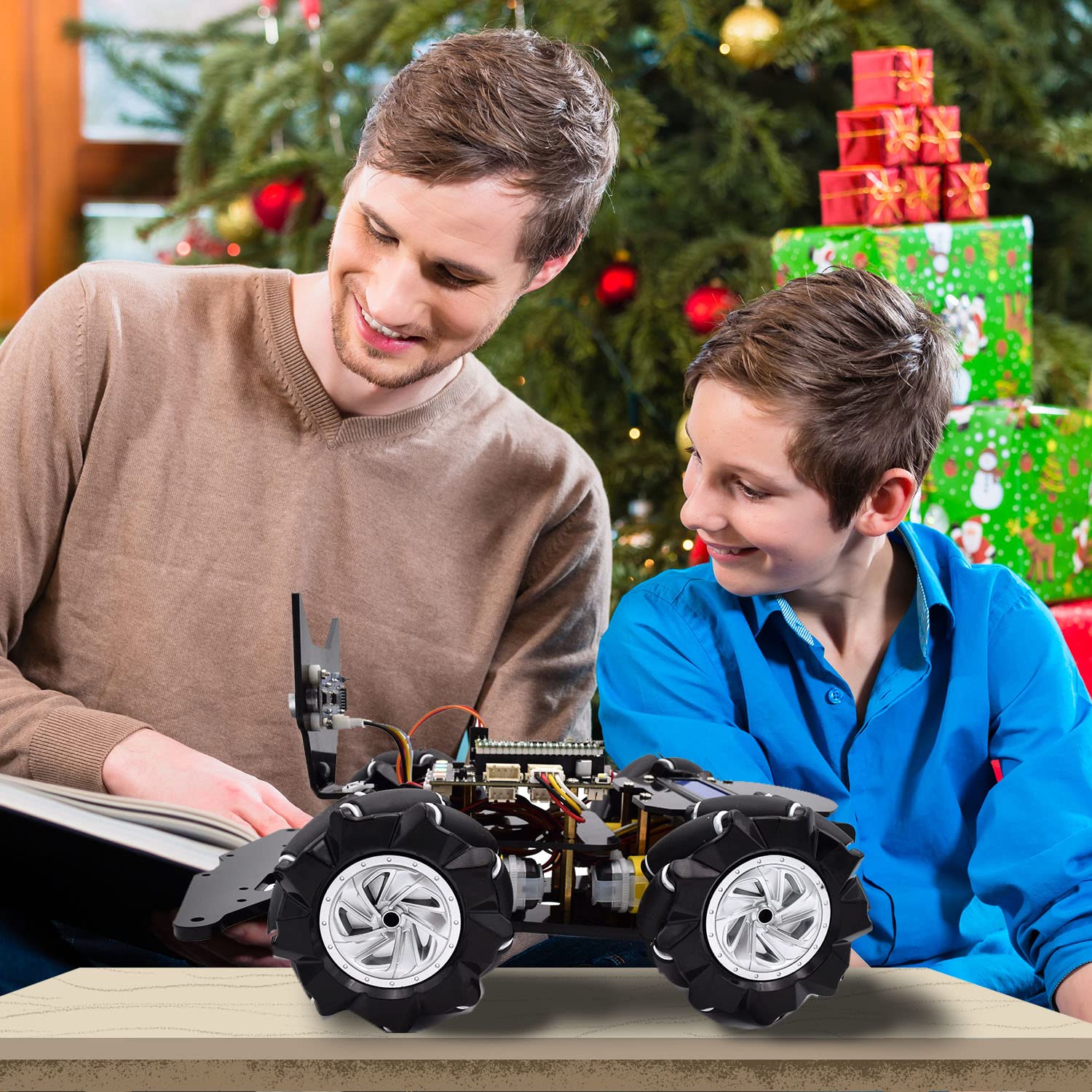 Mua 4WD Omni-Directional Mecanum Wheels Robotic Car Kit Compatible with ...