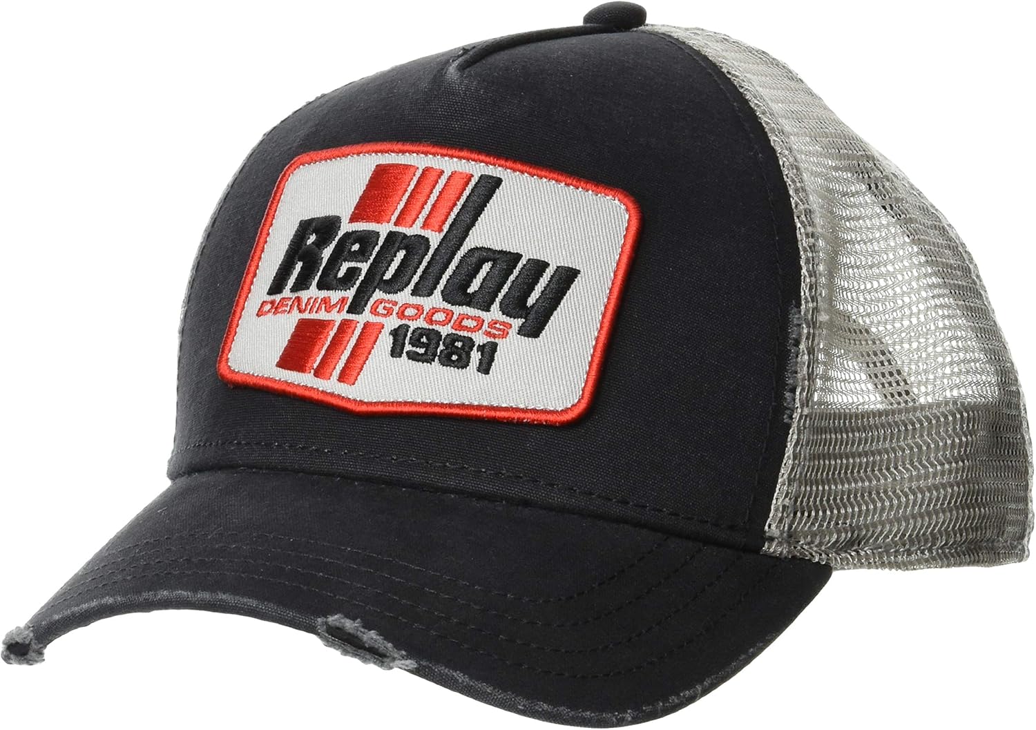 Replay Men's Denim Goods 1981 Cap Black: Amazon.co.uk: Clothing