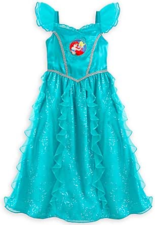 Amazon.com: Disney Store Girl's Ariel Nightgown Ariel Sleepwear ...