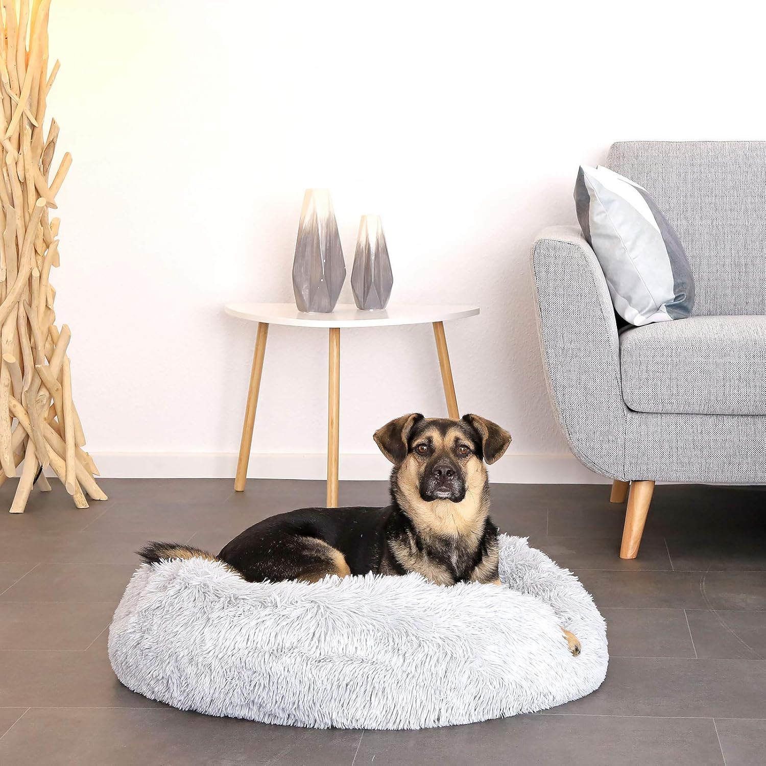 Small Dog Bed Lionto Donut Bed For Dogs And Cats, Fluffy Round Dog Bed ...
