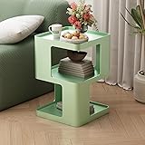 Amazon.com: BAOGELIYA Pink Side Table, 3 Tiers Modern End Table with ...