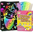 Amazon.com: RMJOY Rainbow Scratch Paper Sets: 59pcs Magic Art Craft ...