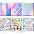 Amazon.com : 120 Sheets Holographic Cardstock 8.5 x 11, 250gsm/92lb ...