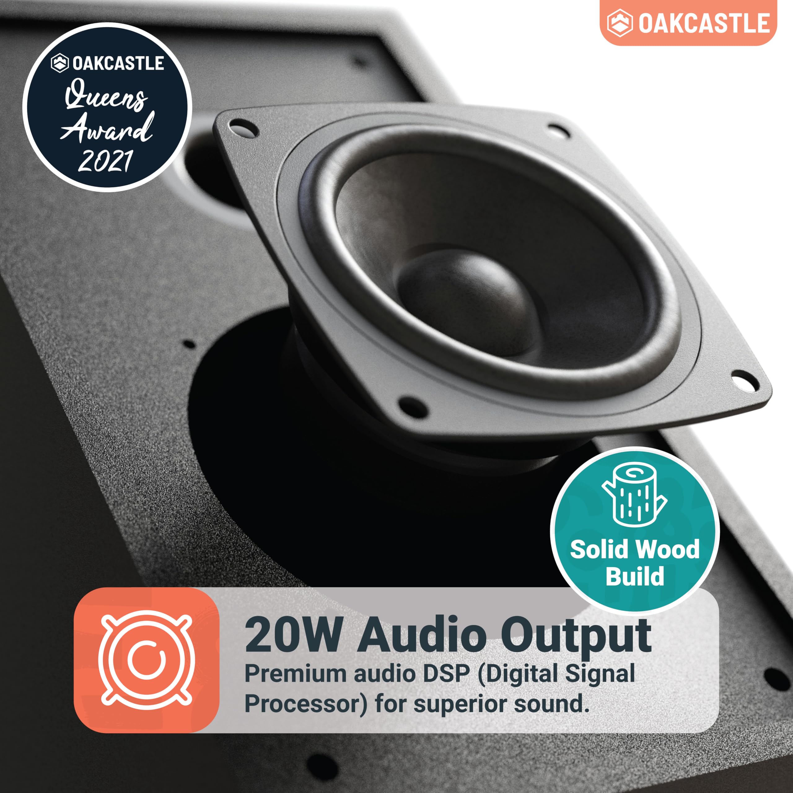 Mua OAKCASTLE HIFI150 Stereo System, 5.2 Bluetooth Music System with ...
