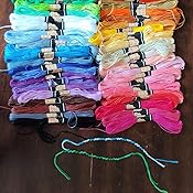 Mini Skater 50 Skeins Multi Color Embroidery Floss Soft Cotton Cross ...