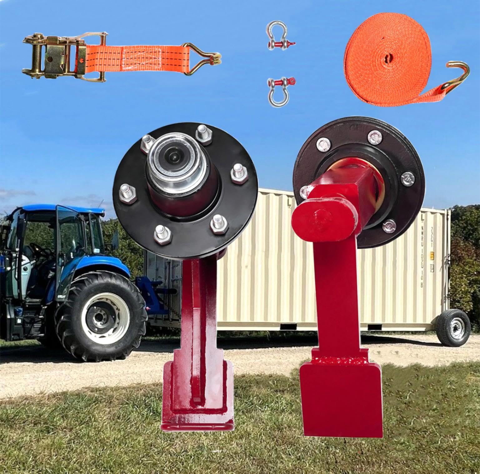 New Upgrade Shipping Container Wheels,6x5.5 Lug,Container Moving Tools ...