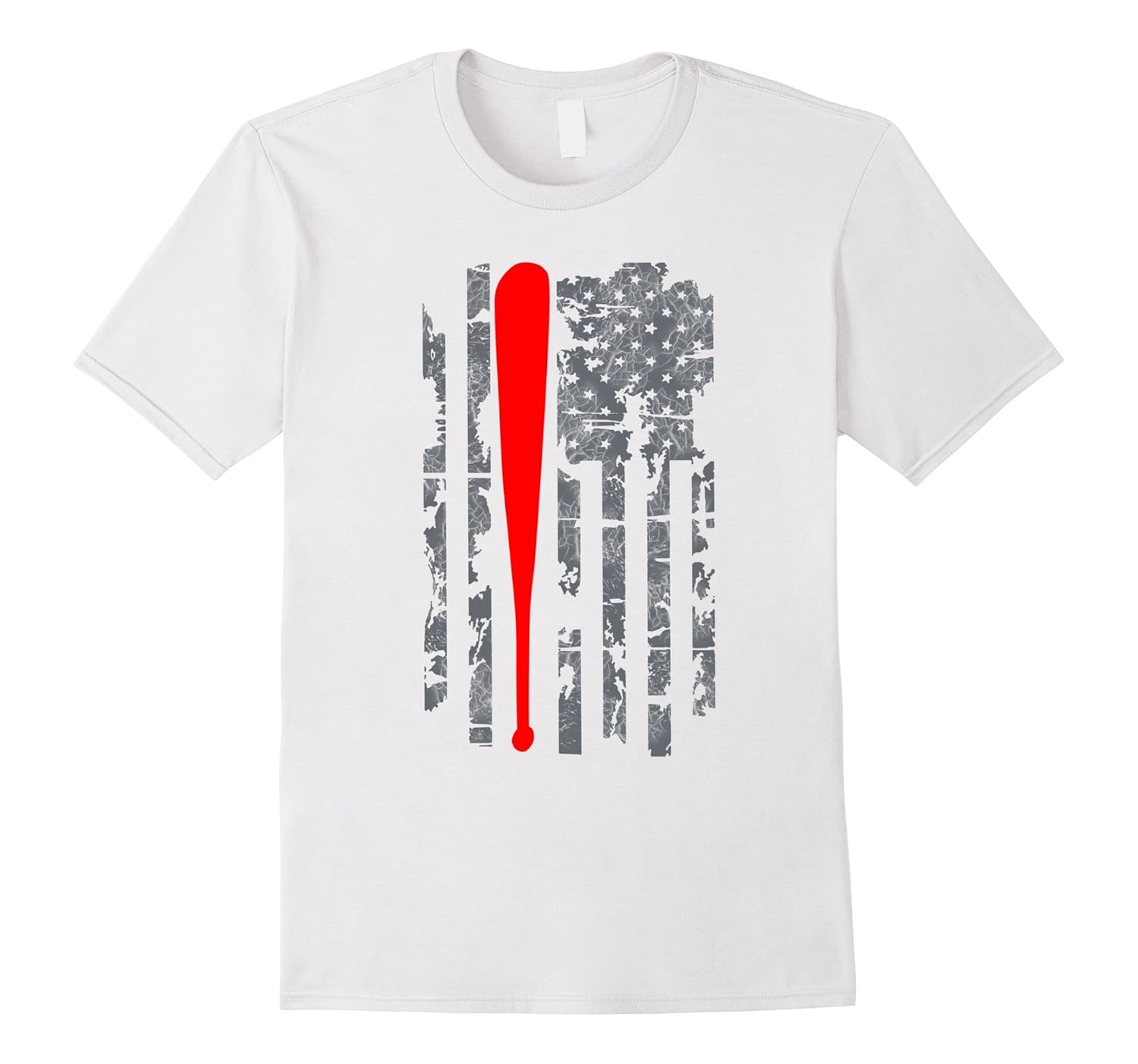 Distressed American Flag Baseball T-Shirt Softball Flag Tee-CD – Canditee