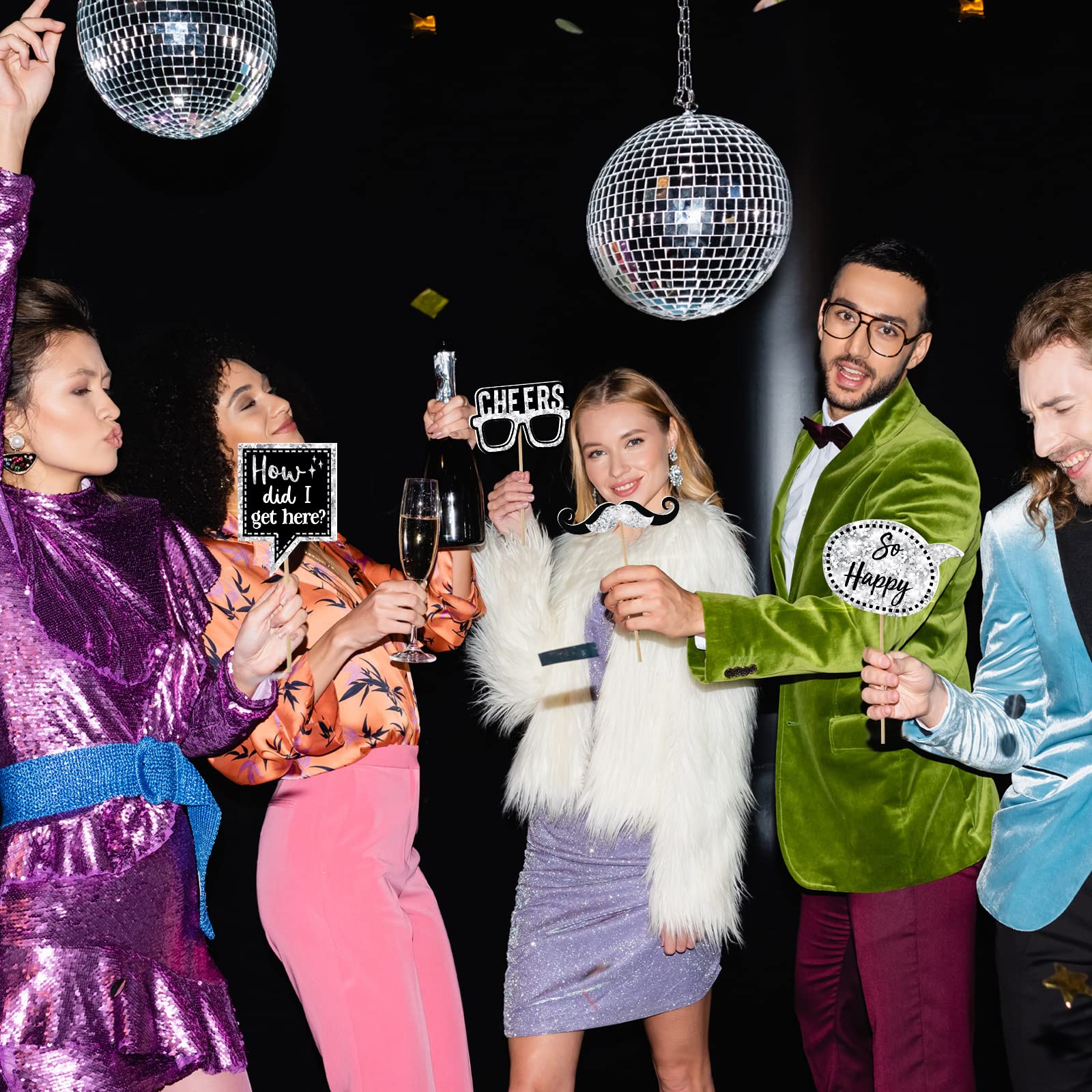 Mua Outus 36 Pcs Birthday Photo Booth Prop Birthday Prop for Photoshoot ...