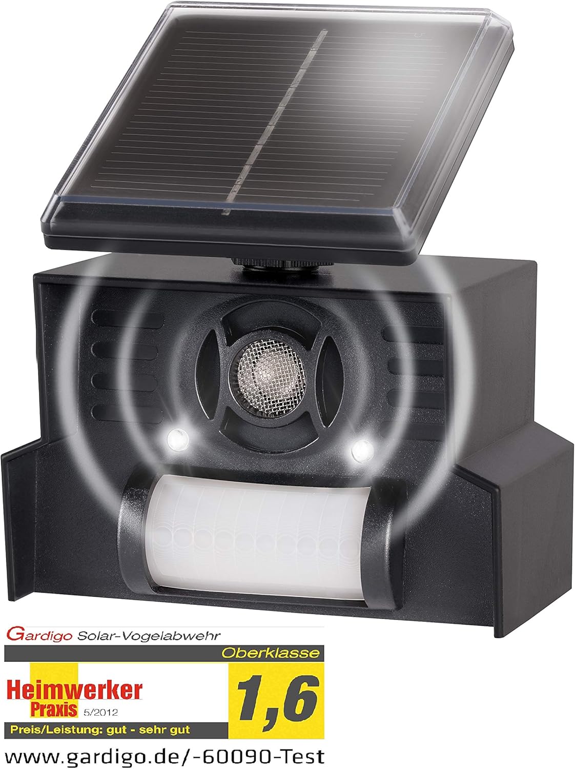 Gardigo electronic Scarecrow Solar Bird Repeller by Ultrasound ...