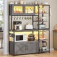 Amazon.com - Itaar Bakers Rack with Power Outlet and LED Light, 45.3 ...