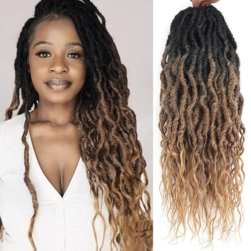Unionbeauty 7 Packs Goddess Locs Crochet Hair 24 Inch for Black Women ...
