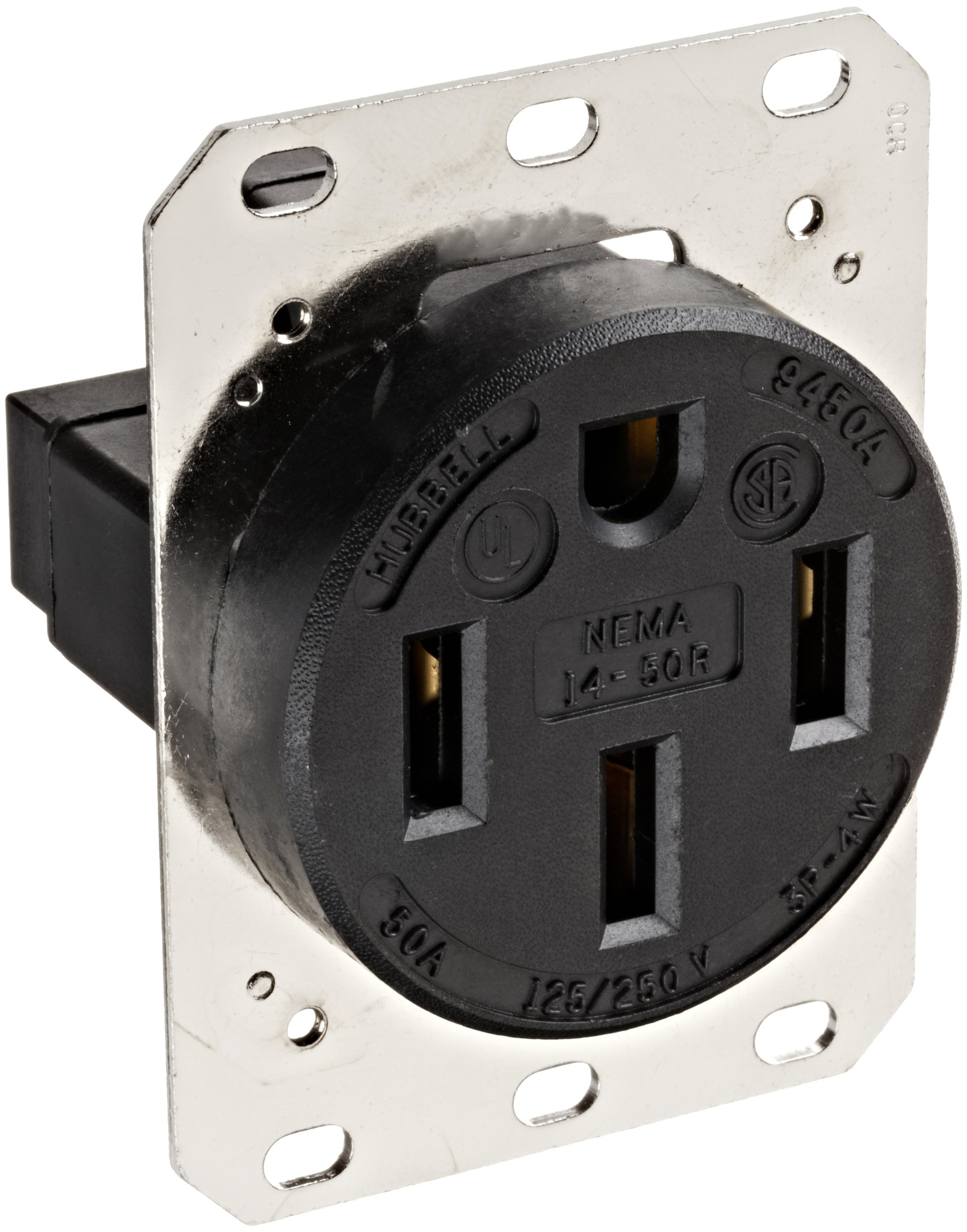 Mua Receptacle, Single, 50A, 14-50R, 250V, Black trên Amazon Mỹ chính ...