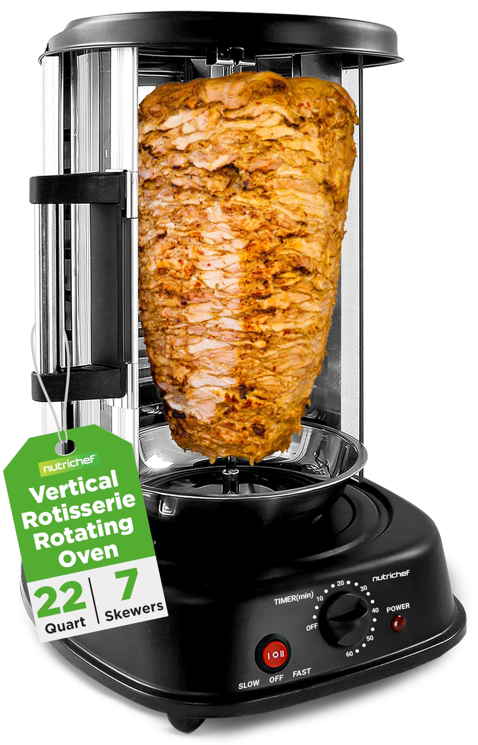 NutriChef Vertical Rotating Turkey & Shawarma Oven | Rotisserie ...
