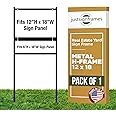 Amazon.com : JustSignFrames Real Estate Yard Sign Metal H Frame (1-pack ...