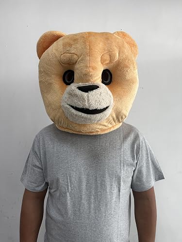 To.beone Plush Teddy Costume Masks Bear Animal Carnival Masks Mascot ...