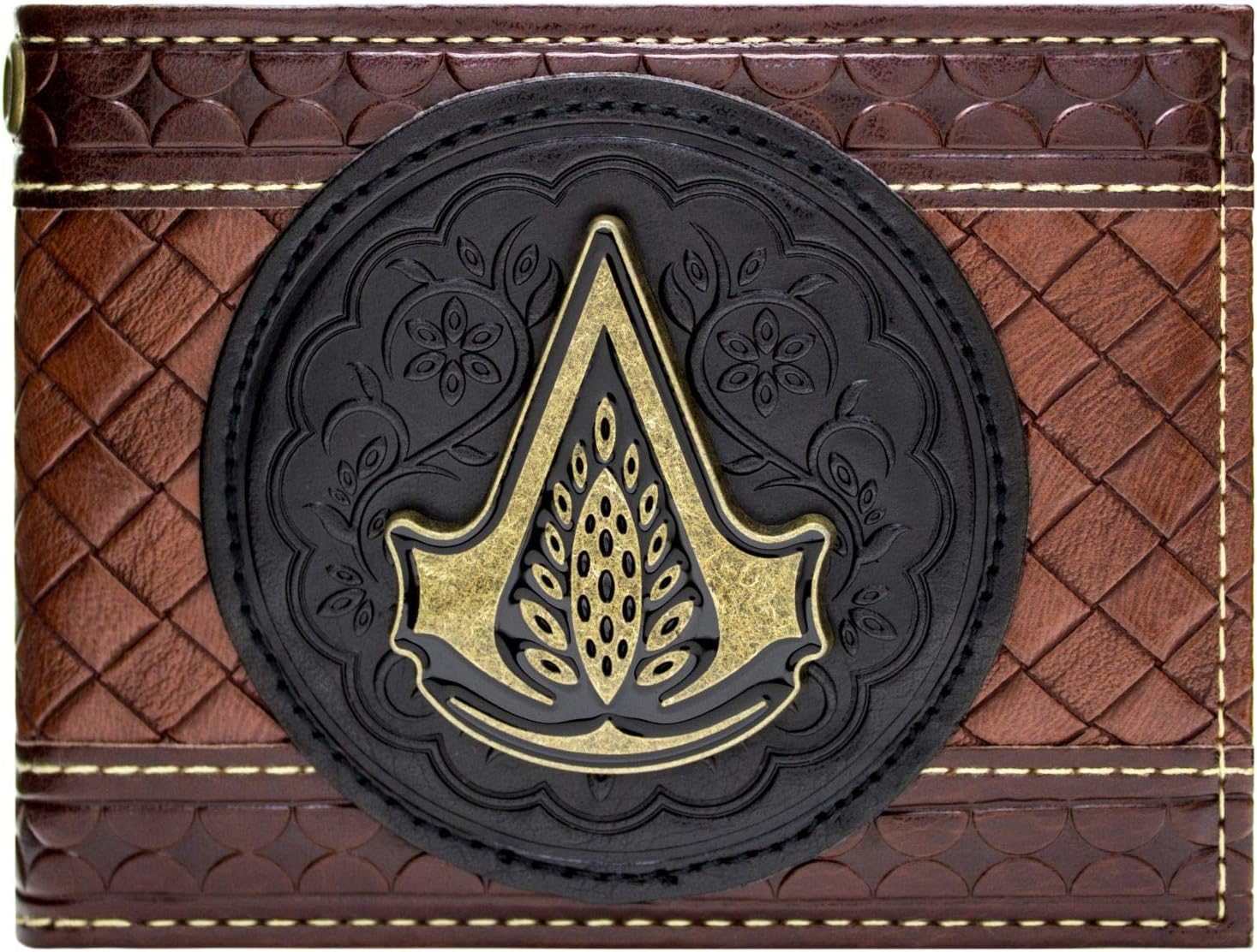 Assassins Creed Syndicate Jacob Embossed Brown ID & Card Bi-Fold Wallet ...