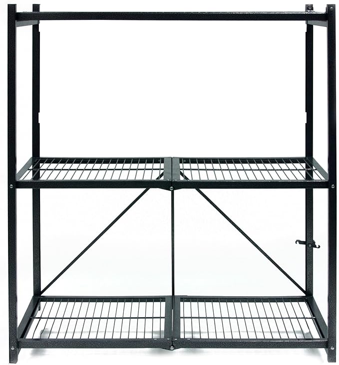 Origami General Purpose 3 Shelf Collapsible Storage Rack - Medium ...