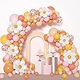 Amazon.com: Boho Daisy Balloon Garland Arch Kit,JOGAMS 172Pcs Groovy Balloon Arch Kit with Daisy ...