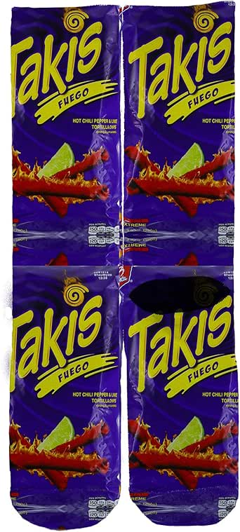 Takis Fuego Custom Socks at Amazon Men’s Clothing store