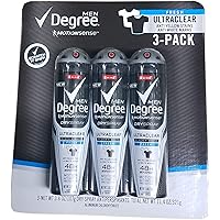 Amazon.com : Degree Ultraclear Men's Antiperspirant Deodorant Dry Spray ...