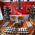Amazon.com: UKELER Placemats Set of 6 - Buffalo Check Plaid Placemats ...